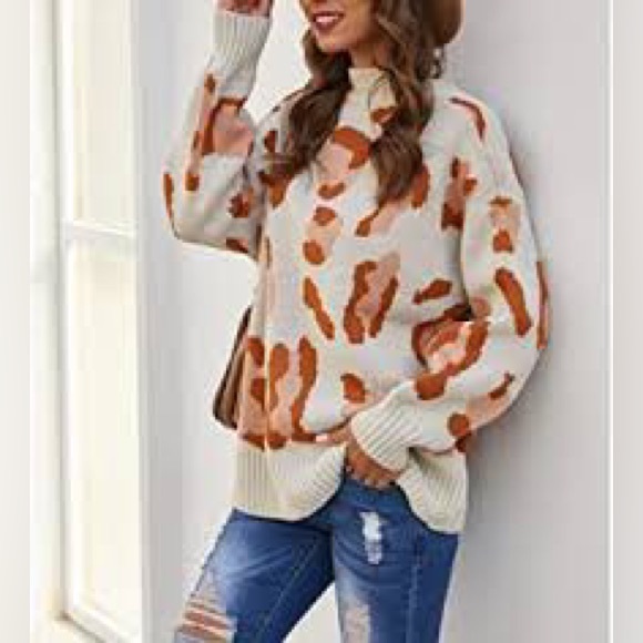 Sweaters | Nwot S Leopard Print Sweater | Poshmark